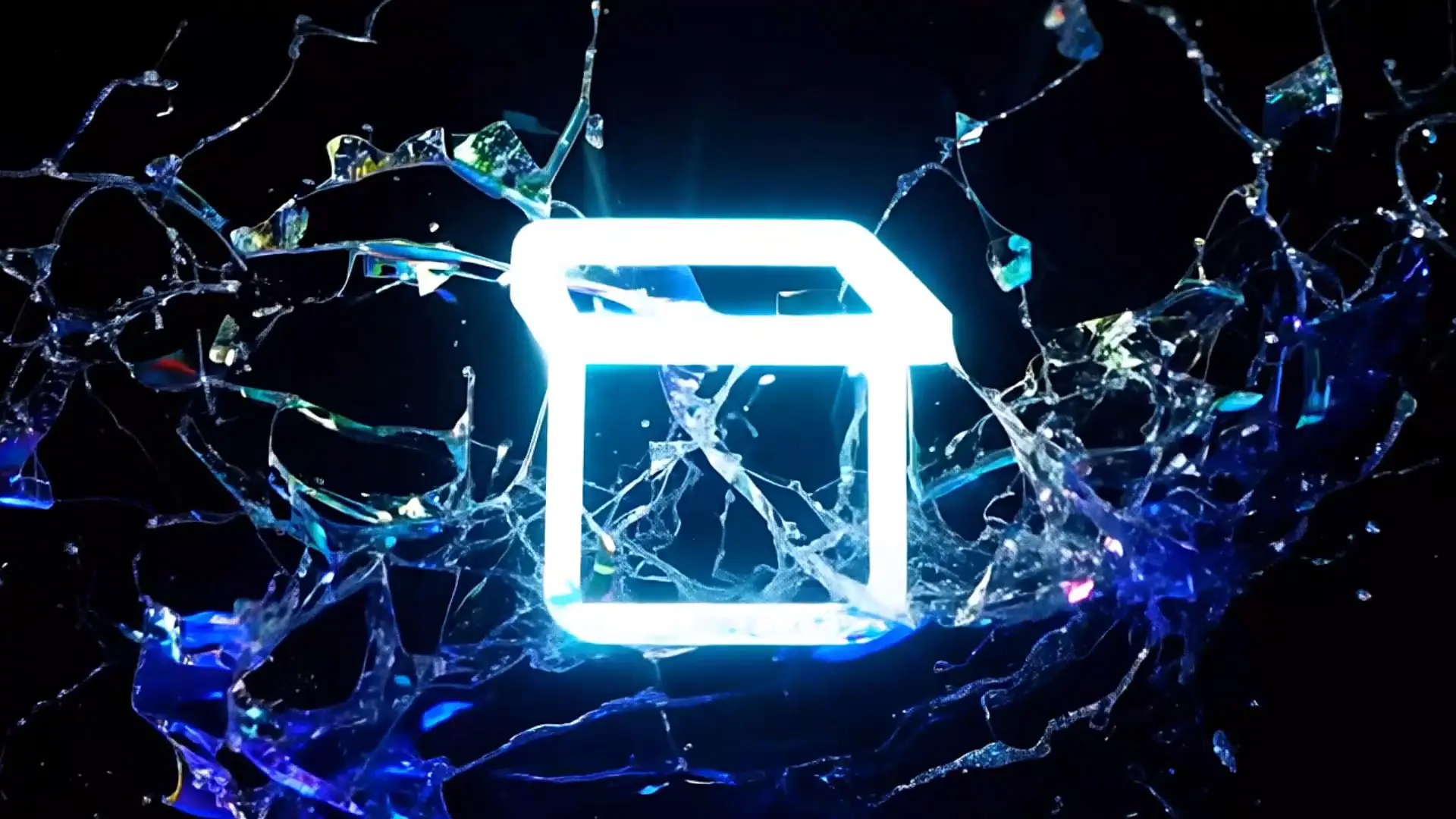 Exploding Crystal Background For Logo Reveal Animation | Videos